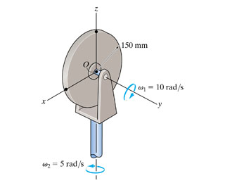 Solved The 15-kg circular disk spins about its axle with a | Chegg.com