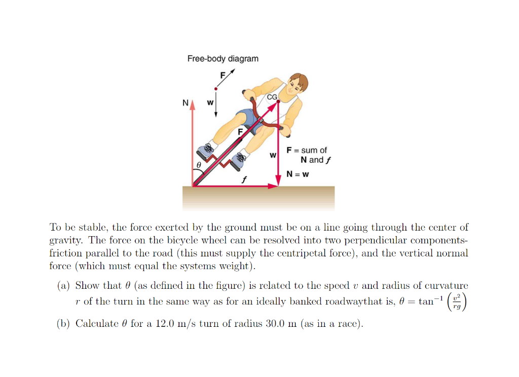 Solved To be stable, the force exerted by the ground must be | Chegg.com