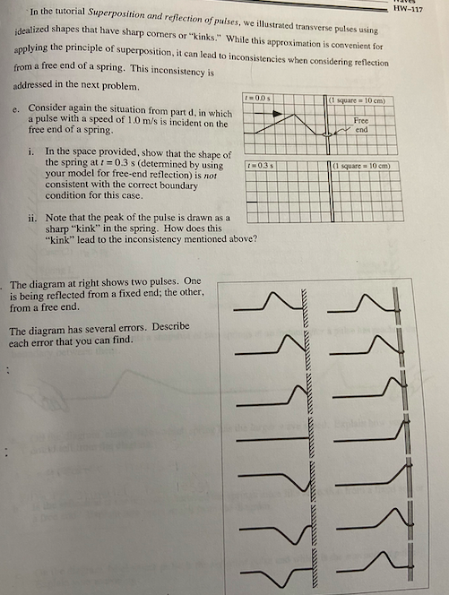 Solved IN-17 In the tutorial Superposition and reflection of | Chegg.com