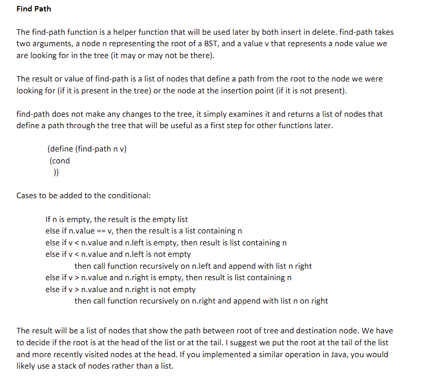PLEASE PROGRAM IN RACKET WITH THE FOLLOWING NODE | Chegg.com