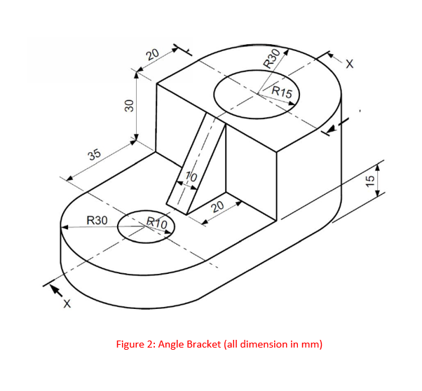 Solved ASSESSED EXERCISE 1 -. Orthographic Projection, | Chegg.com