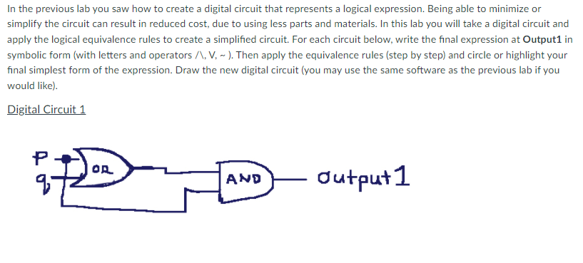 Solved In the previous lab you saw how to create a digital | Chegg.com