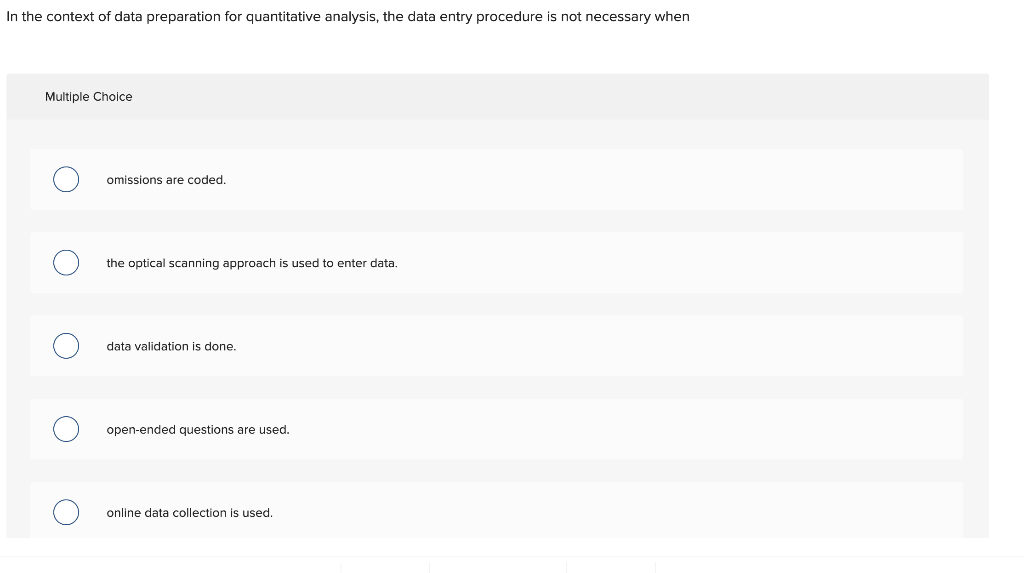 Solved In the context of data preparation for quantitative | Chegg.com