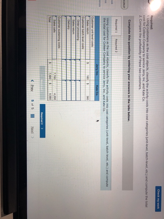 Solved Saved Help Save & Exit Submit Check my work Colleen | Chegg.com