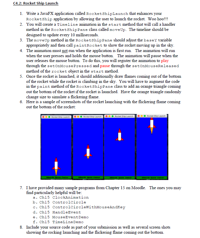 Solved import javafx.animation.KeyFrame; import | Chegg.com