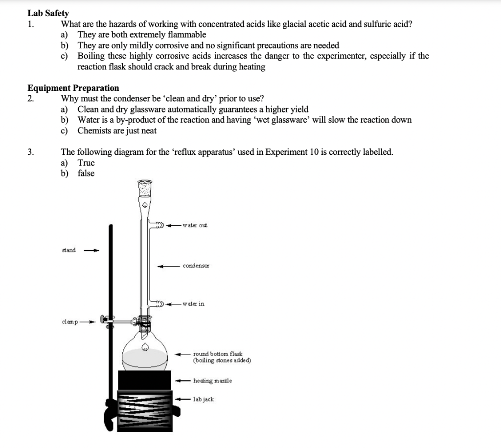 Solved Lab Safety 1. What are the hazards of working with | Chegg.com