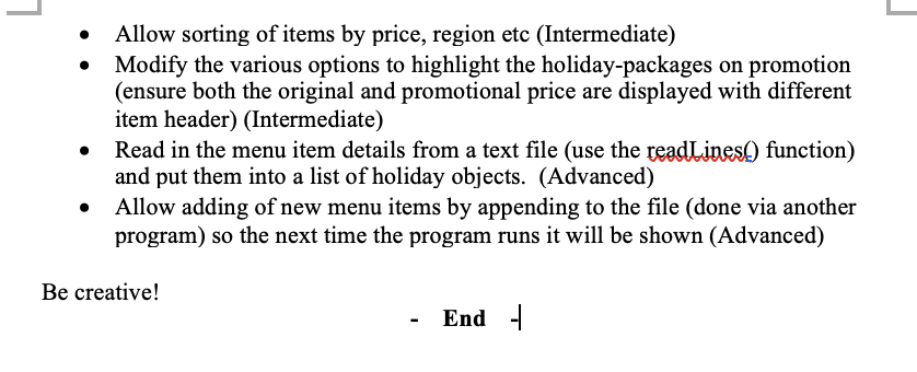 Solved - Allow sorting of items by price, region etc | Chegg.com