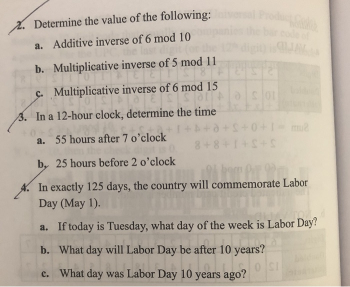 Solved Determine the value of the following: a. Additive | Chegg.com