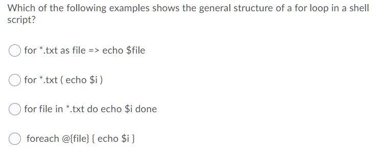 Solved Which of the following examples shows the general | Chegg.com