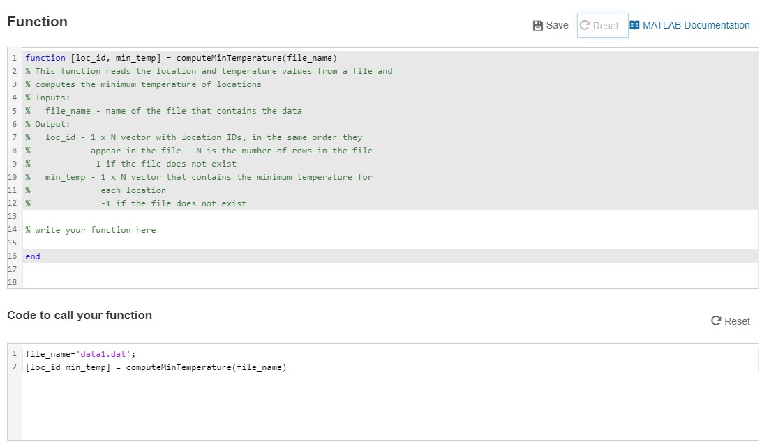Solved The lowest temperature for each month for a year (in | Chegg.com