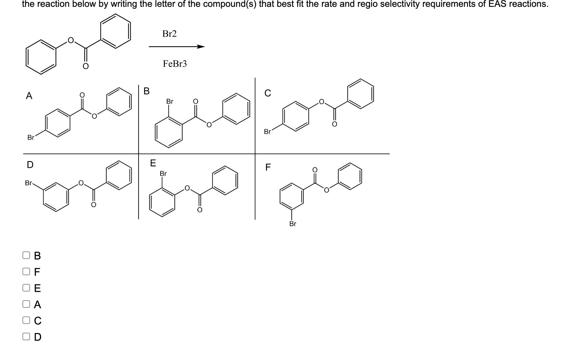 Solved Br2 FeBr3 | Chegg.com