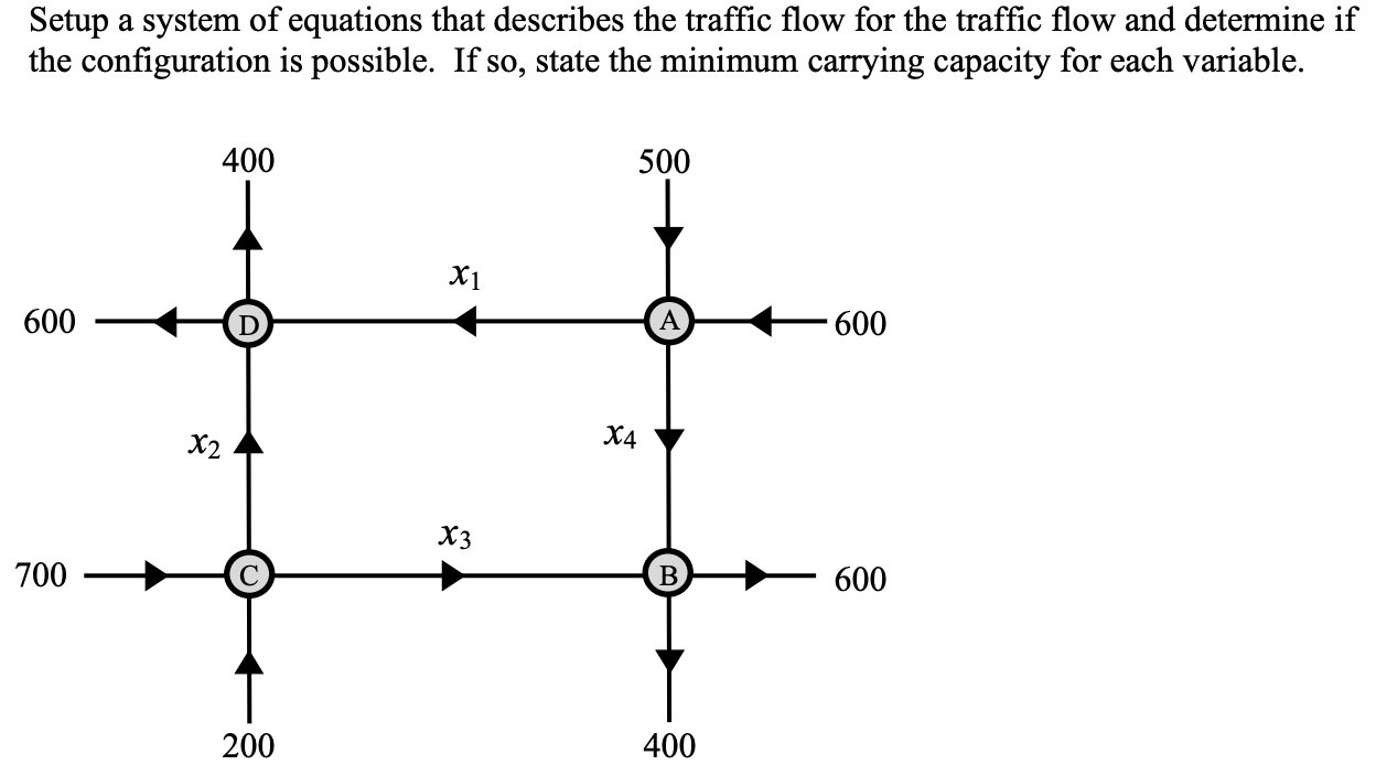 Solved Setup a system of equations that describes the | Chegg.com