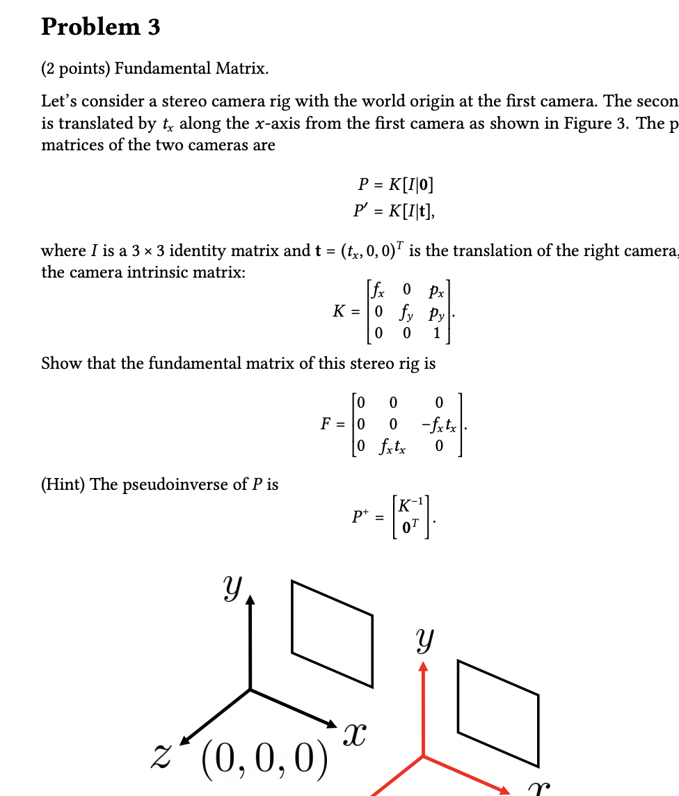 Solved (2 points) Fundamental Matrix. Let's consider a | Chegg.com