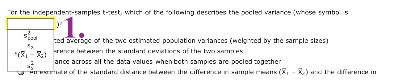 Solved Aa Aa E 4. Differentiating pooled variance and the | Chegg.com