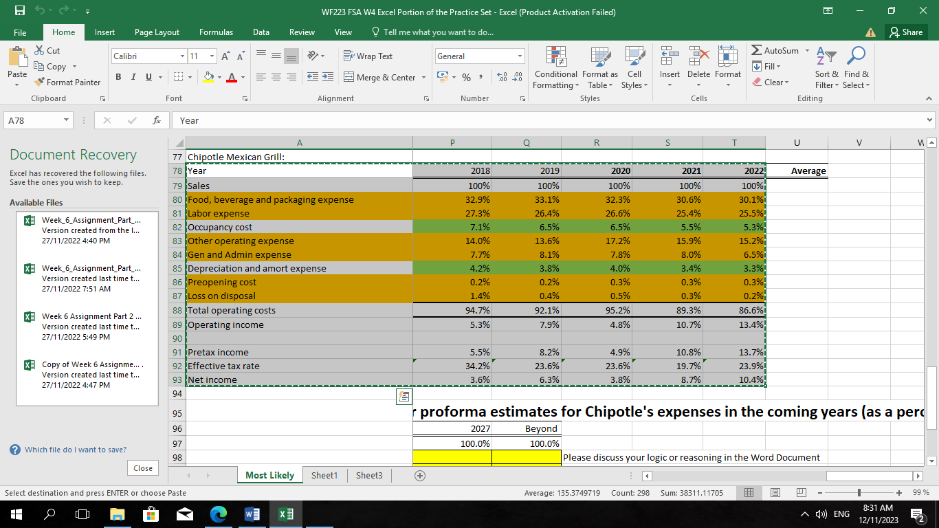 Solved QUESTION: Please complete the section by entering | Chegg.com