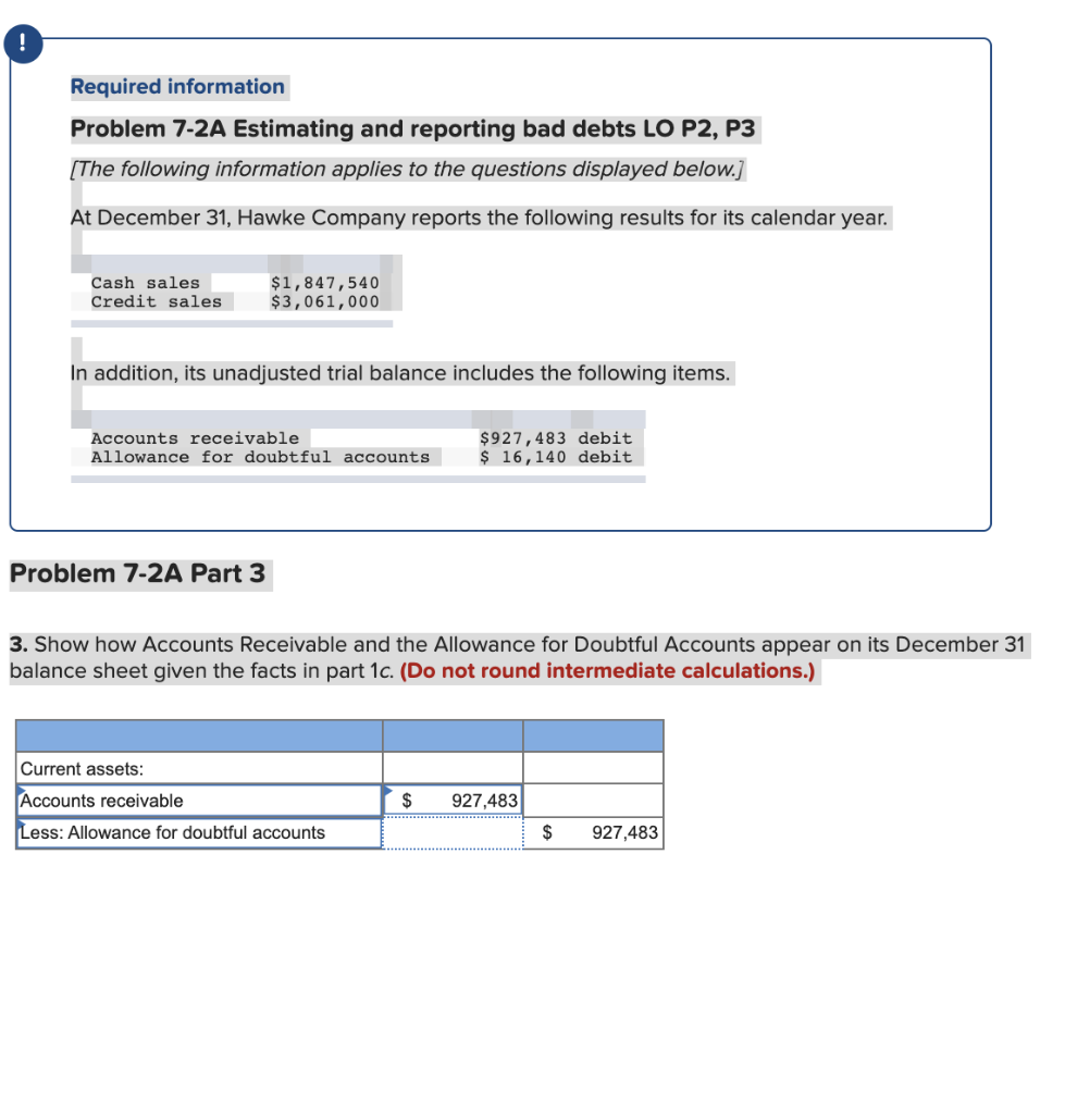 Solved ! Required information Problem 7-2A Estimating and | Chegg.com
