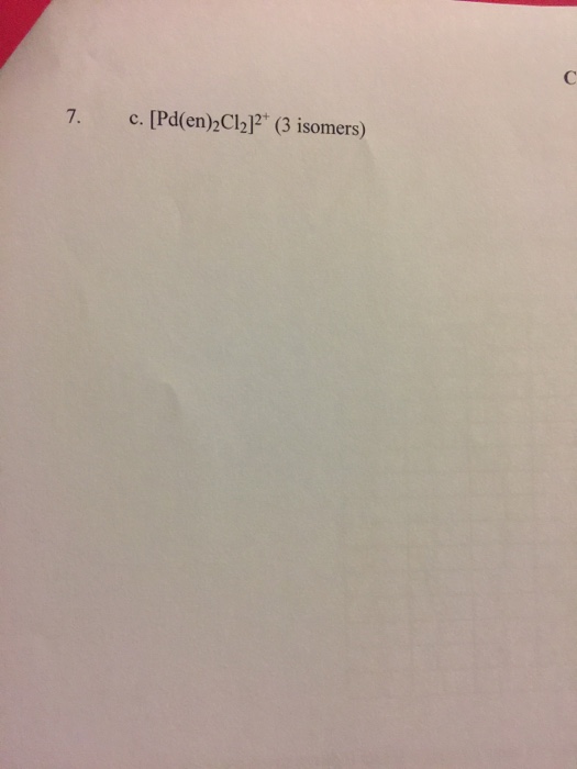 Solved For the following octahedral complexes, draw and | Chegg.com