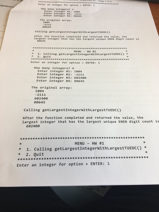 Solved Enter an integer for option . ENTERI 1 How many | Chegg.com