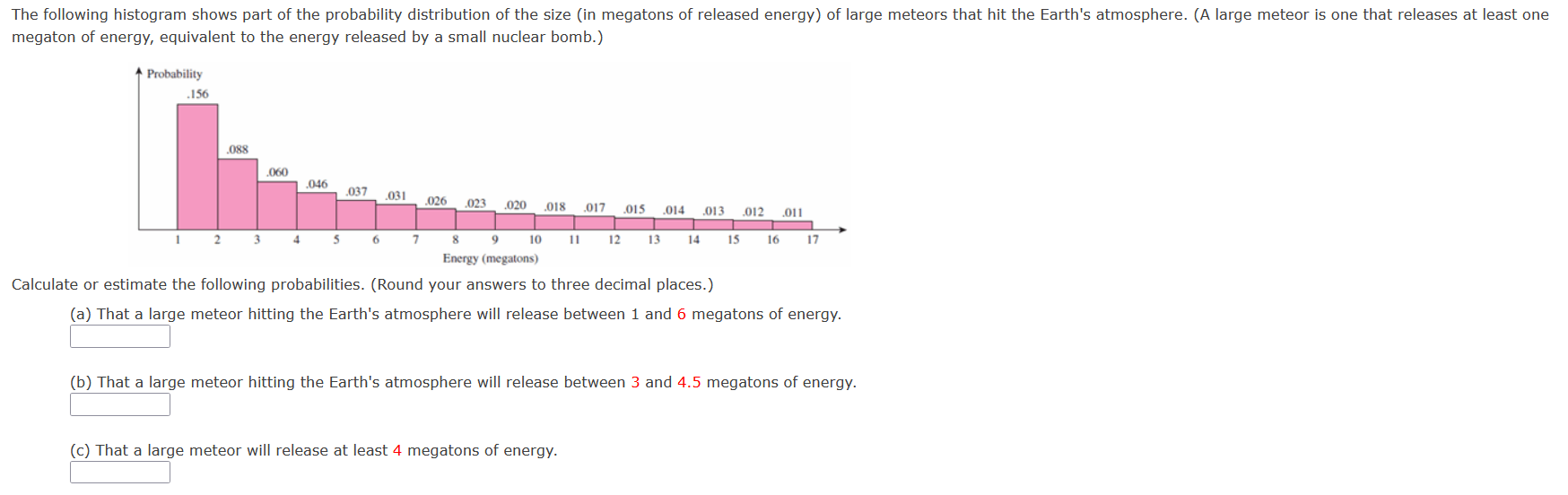 Solved megaton of energy, equivalent to the energy released | Chegg.com