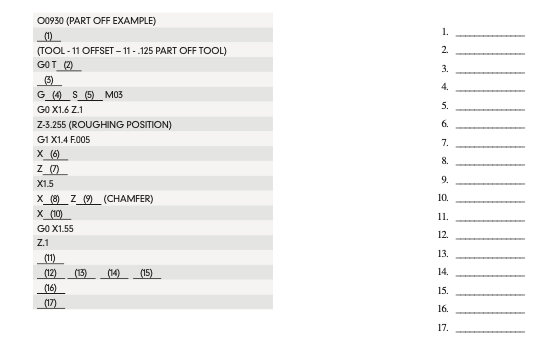 Solved Part Off Program In this example, program the part | Chegg.com