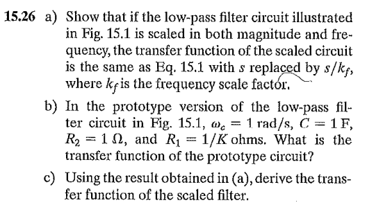 Solved I only need solution for 15.29 while 15.26 is | Chegg.com