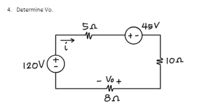 Solved 4. Determine Vo. | Chegg.com Solved 4. Determine Vo. | Chegg.com