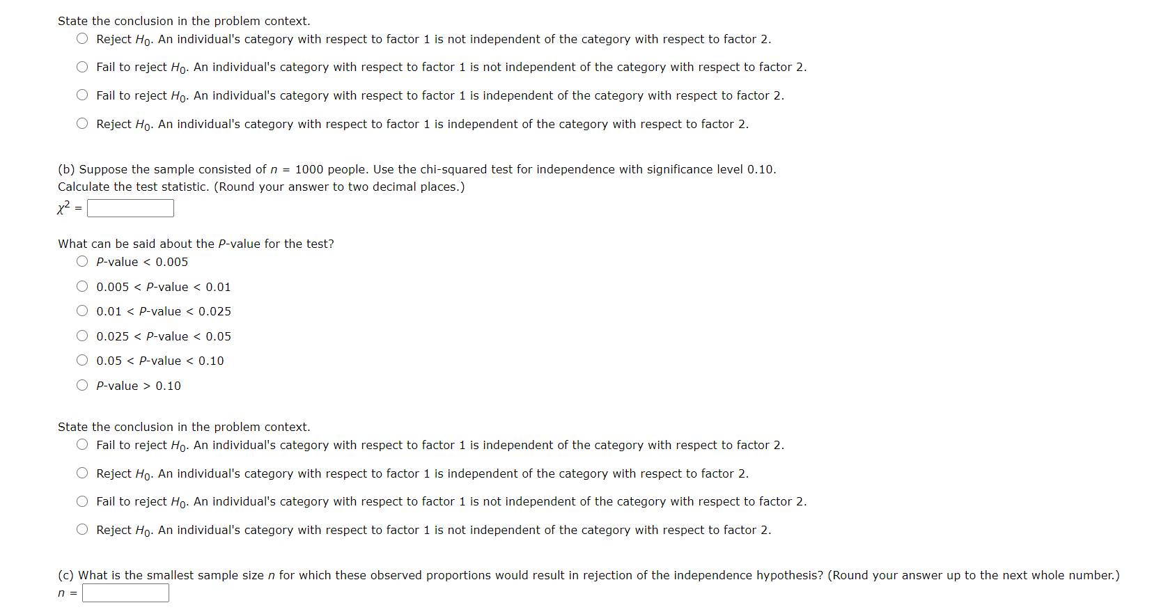 Solved Consider the accompanying 2 x 3 table displaying the | Chegg.com