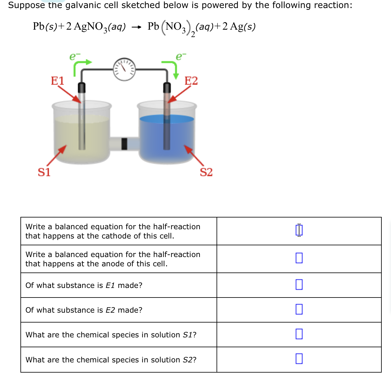 Solved Pb(s)+2AgNO3(aq)→Pb(NO3)2(aq)+2Ag(s) | Chegg.com