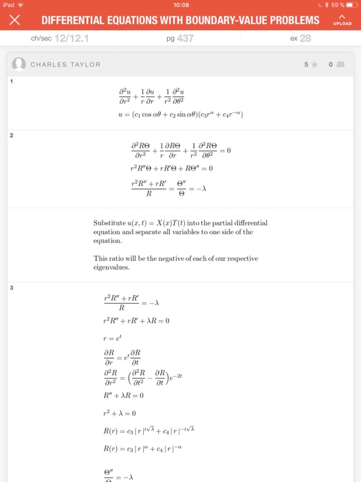 Solved iPad璽 10:08 * 59 %. × DIFFERENTIAL EQUATIONS WITH | Chegg.com