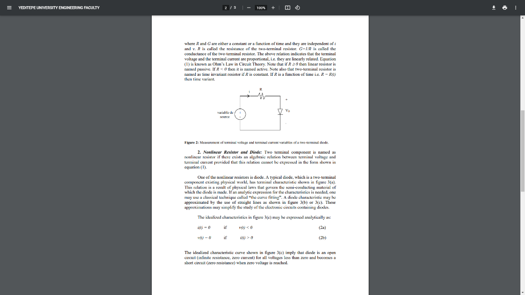 Solved YEDITEPE UNIVERSITY ENGINEERING FACULTY 1/3 100% + + | Chegg.com