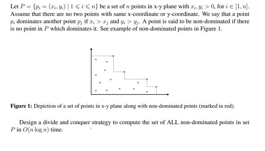Let P={pi=(xi,yi)∣1⩽i⩽n} be a set of n points in x-y | Chegg.com