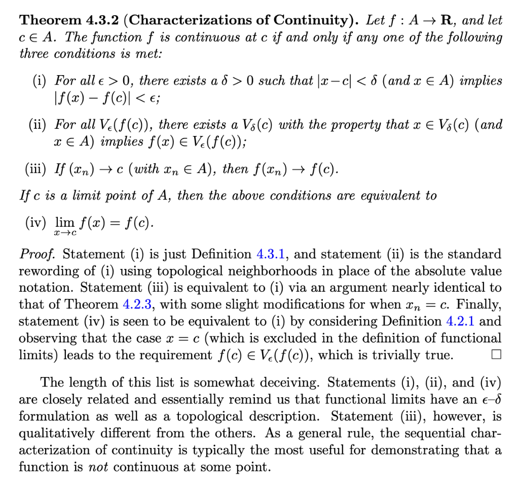 Understanding Analysis by Abbott. Which of these | Chegg.com