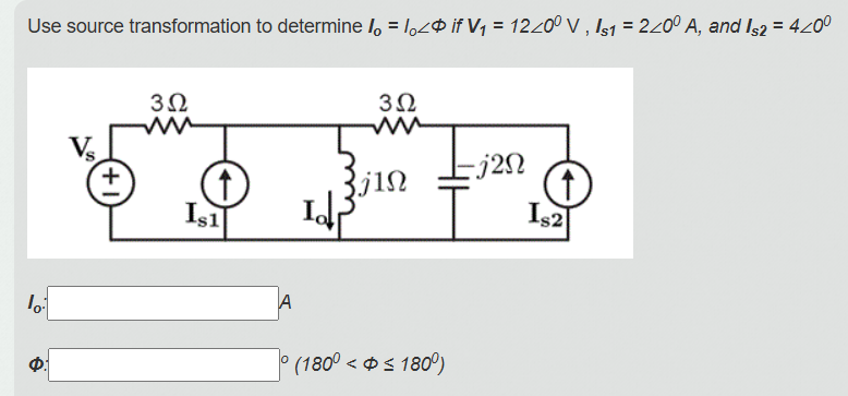 Solved Use Source Transformation To determine
