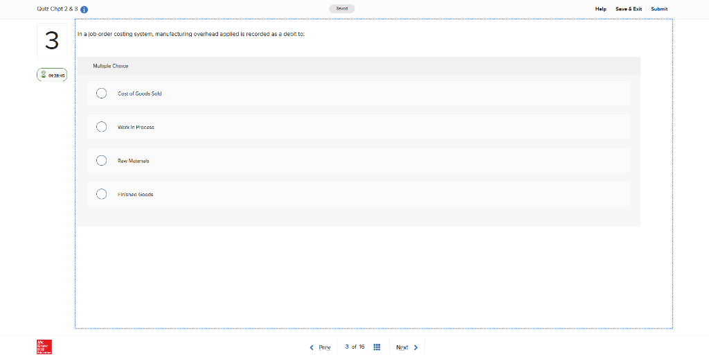 Solved Gulz Chpt 2 &3 6 Sd Help Save&Exit Submit 2 The | Chegg.com
