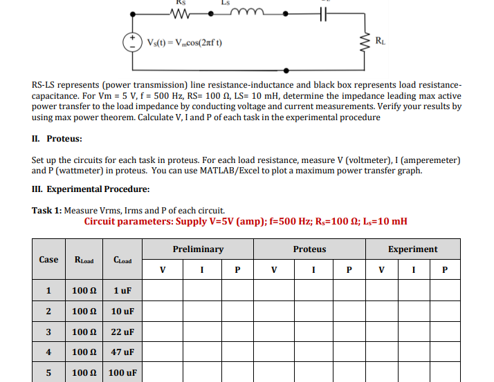 Solved RS-LS represents (power transmission) line | Chegg.com