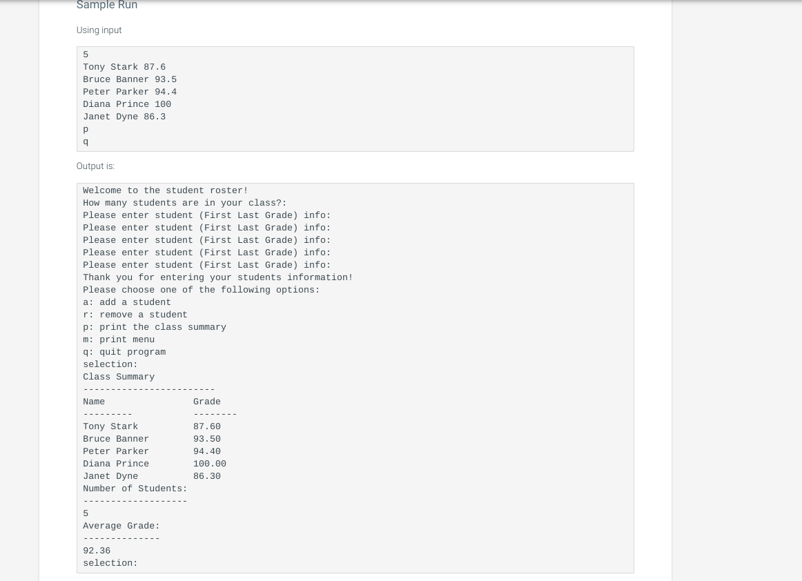 Solved How would I write a code for the following the | Chegg.com