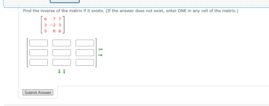 Solved ⎣⎡6357−28736⎦⎤ ⇓1 | Chegg.com