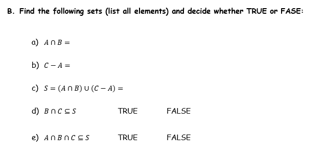 Solved 4. Let A,B,C be following sets: A={x∈Z+∣x is multiple | Chegg.com