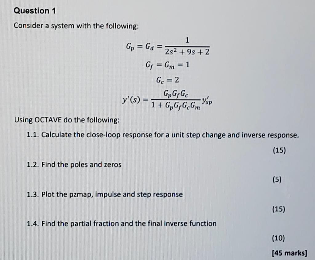 Solved Consider a system with the following: | Chegg.com