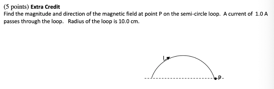 Solved (5 points) Extra Credit Find the magnitude and | Chegg.com