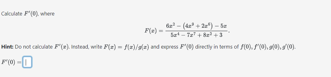 Solved Let f(x)=4xR(x)+4Q(x). Calculate f′(x) in terms of | Chegg.com