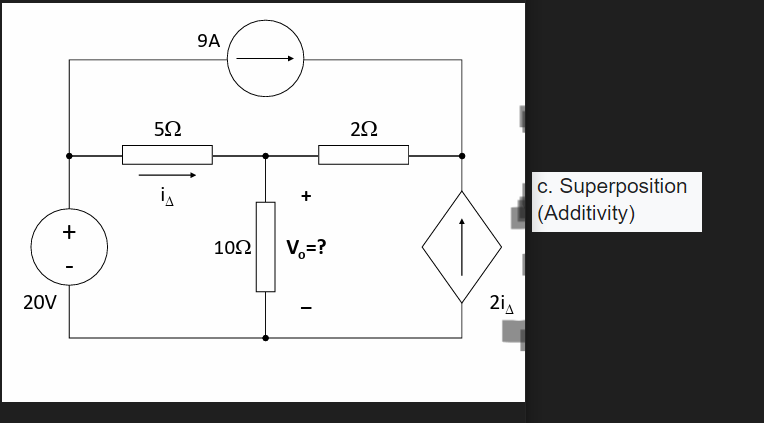 Solved c. ﻿Superposition(Additivity) | Chegg.com