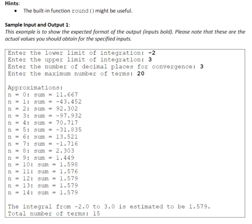 Task: Write a program that uses a Maclaurin series | Chegg.com