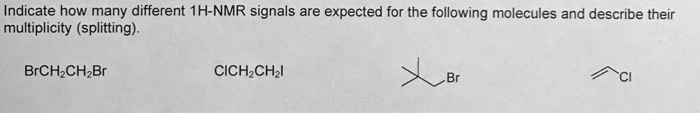 Solved Indicate how many different 1H-NMR signals are | Chegg.com