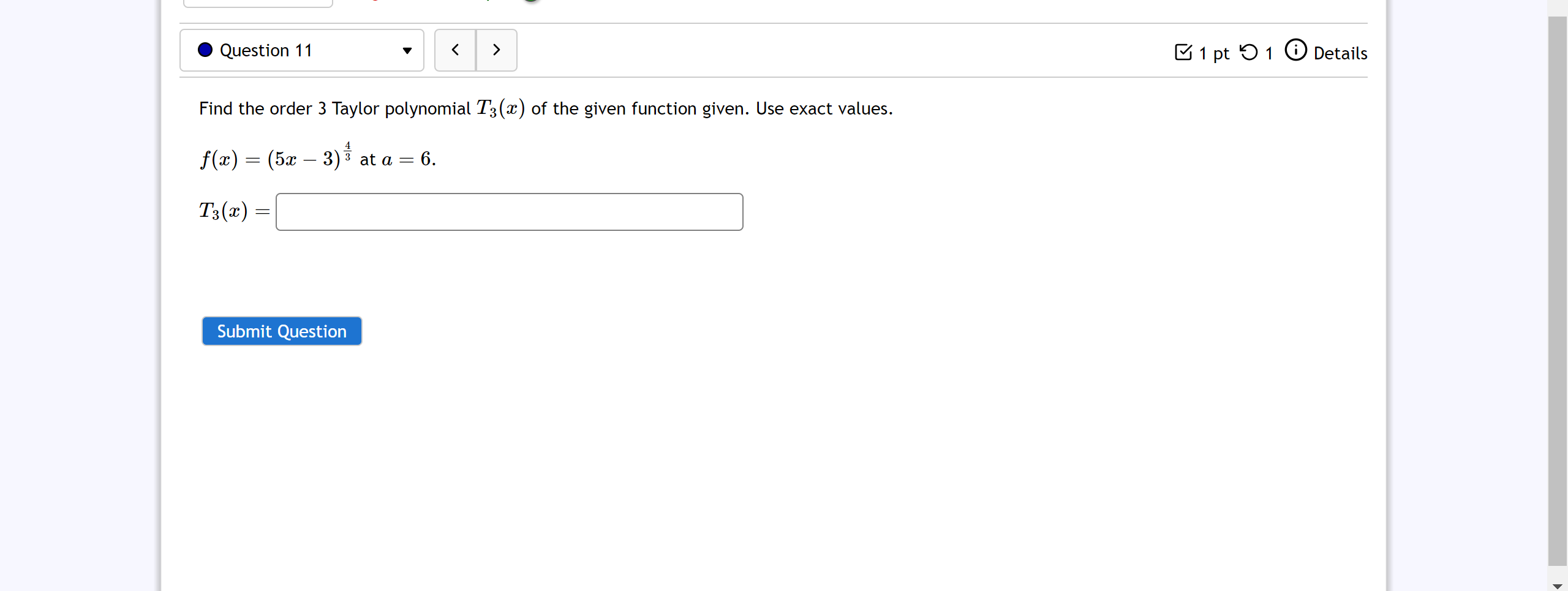 Solved Find the order 3 Taylor polynomial T3(x) of the given | Chegg.com
