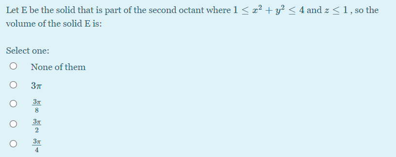 Solved Let B is a region in the second octant enclosed by | Chegg.com