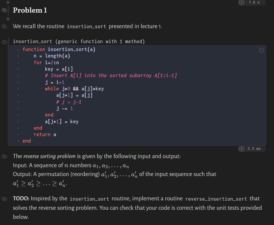 Solved Inspired by the insertion_sort routine, implement a | Chegg.com Solved Inspired by the insertion_sort routine, implement a | Chegg.com