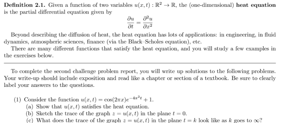 Solved Definition 2.1. Given a function of two variables | Chegg.com