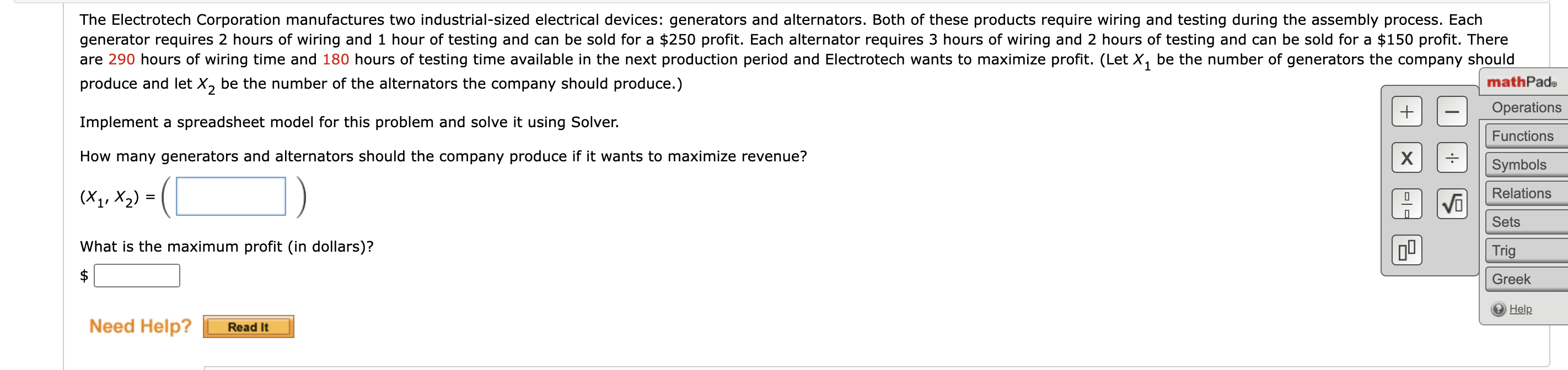 Solved produce and let X2 be the number of the alternators | Chegg.com