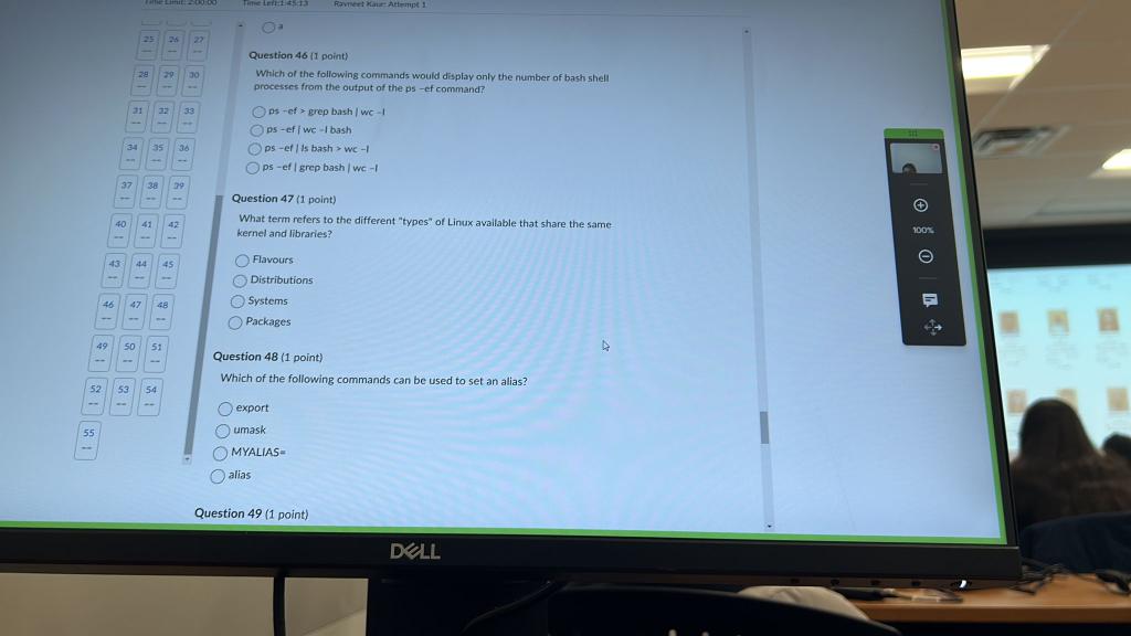 Solved Question 4δ (1 point) Which of the following commands | Chegg.com